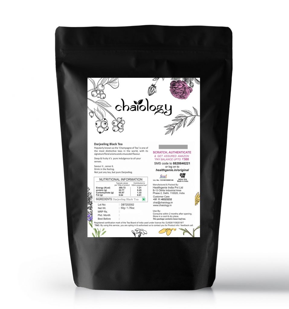 Compare & Buy Chaiology Darjeeling Black Tea, 50g (36 Cups) Online In ...