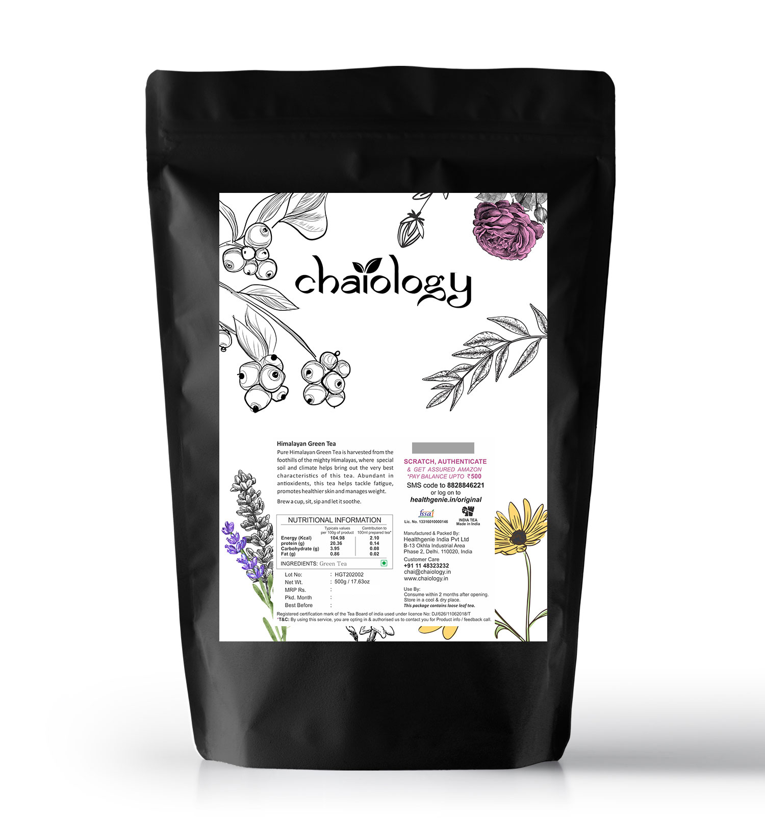 Compare & Buy Chaiology Himalayan Green Tea, 500gm (357 Cups) Online In ...